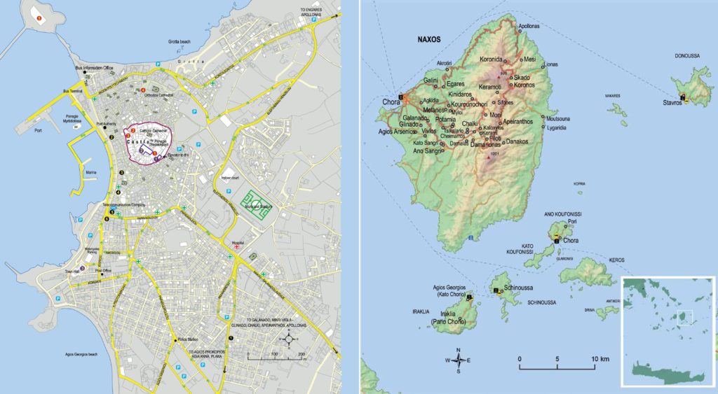 Naxos-Map-EN | Νάξος & Μικρές Κυκλάδες